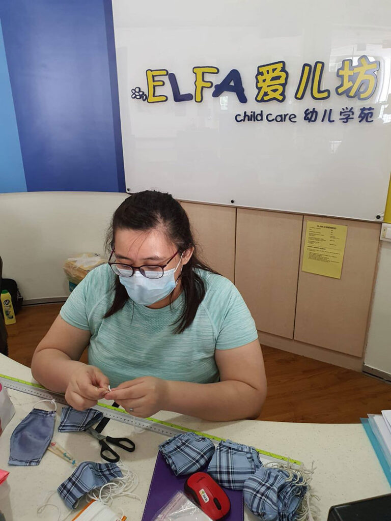 Heart and Sew: ELFA Prepares Reusable Cloth Masks for Young Children ...